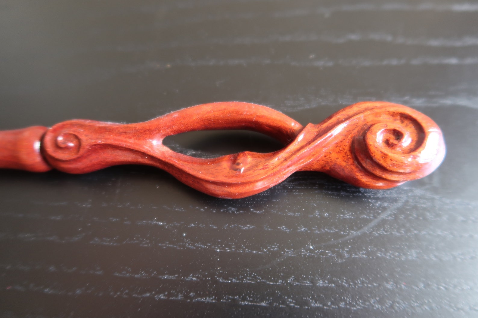 Hand Carved Witches or Wizards Wand. Elvish Wand Made From Bloodwood ...