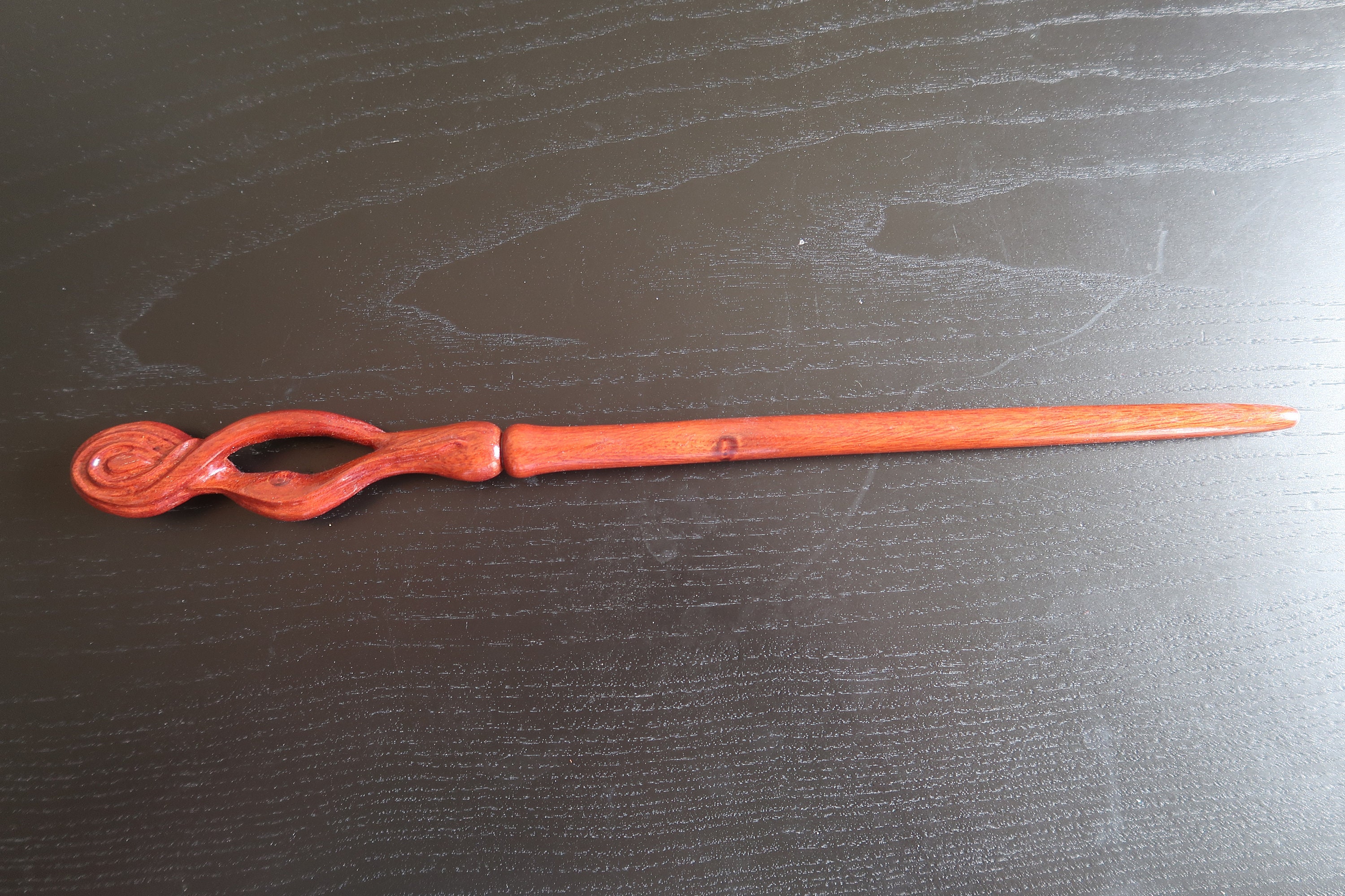 Hand Carved Witches or Wizards Wand. Elvish Wand Made From Bloodwood ...