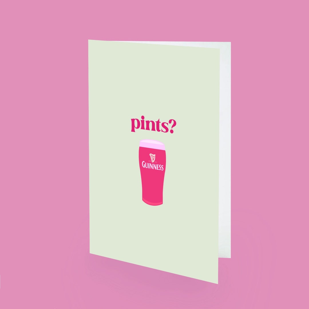Irish Pint Card - Etsy