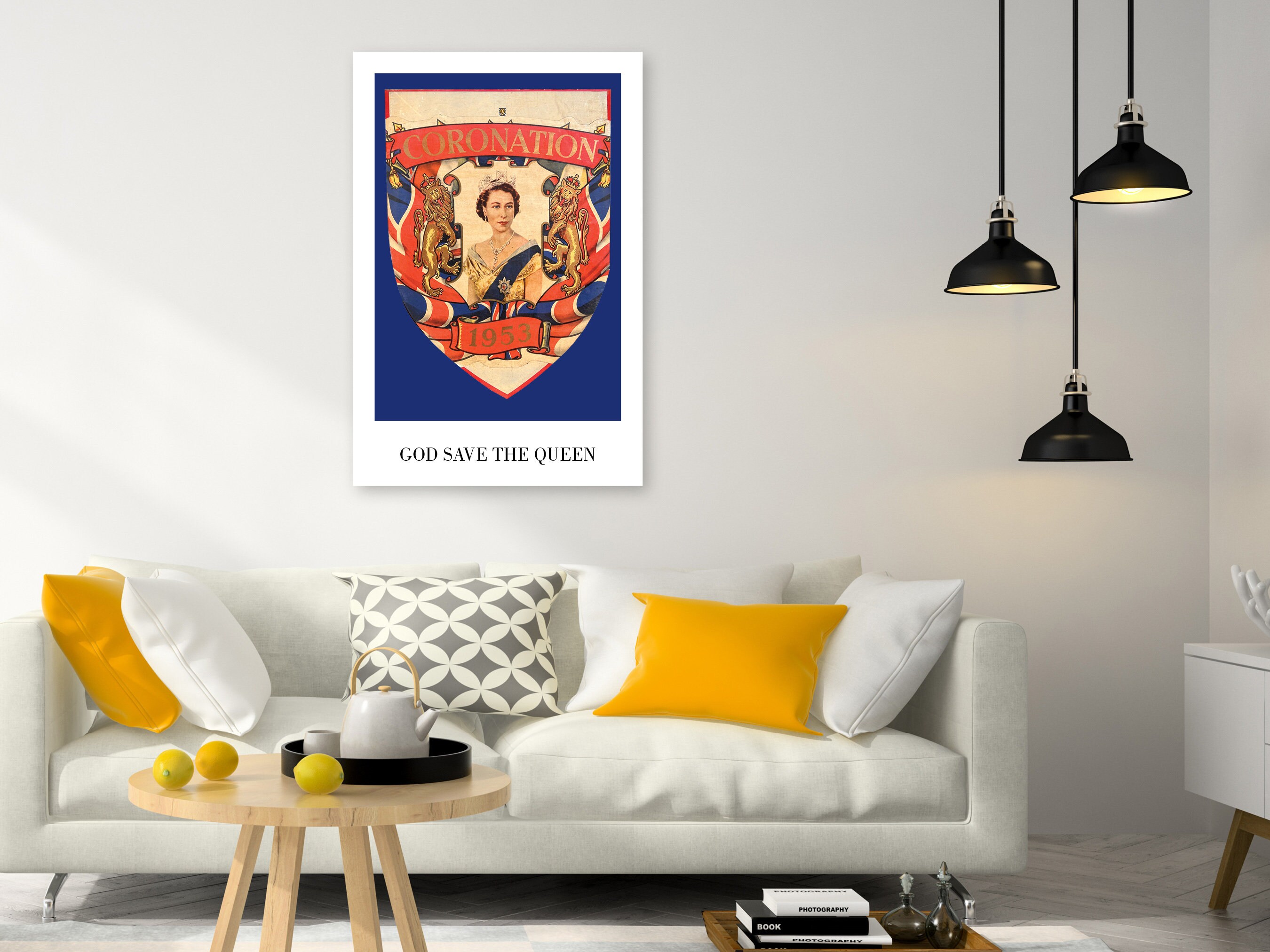 Queen Elizabeth Platinum Jubilee Poster, God Save the Queen Poster ...