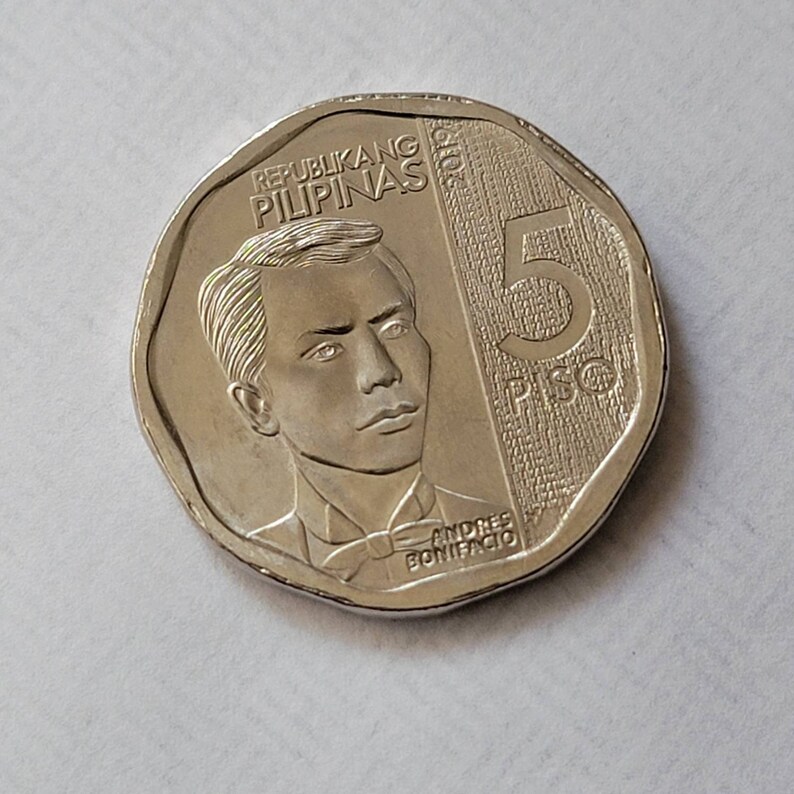 5 Peso Philippine Coin Original New Uncirculated, Coin Collectors Item ...