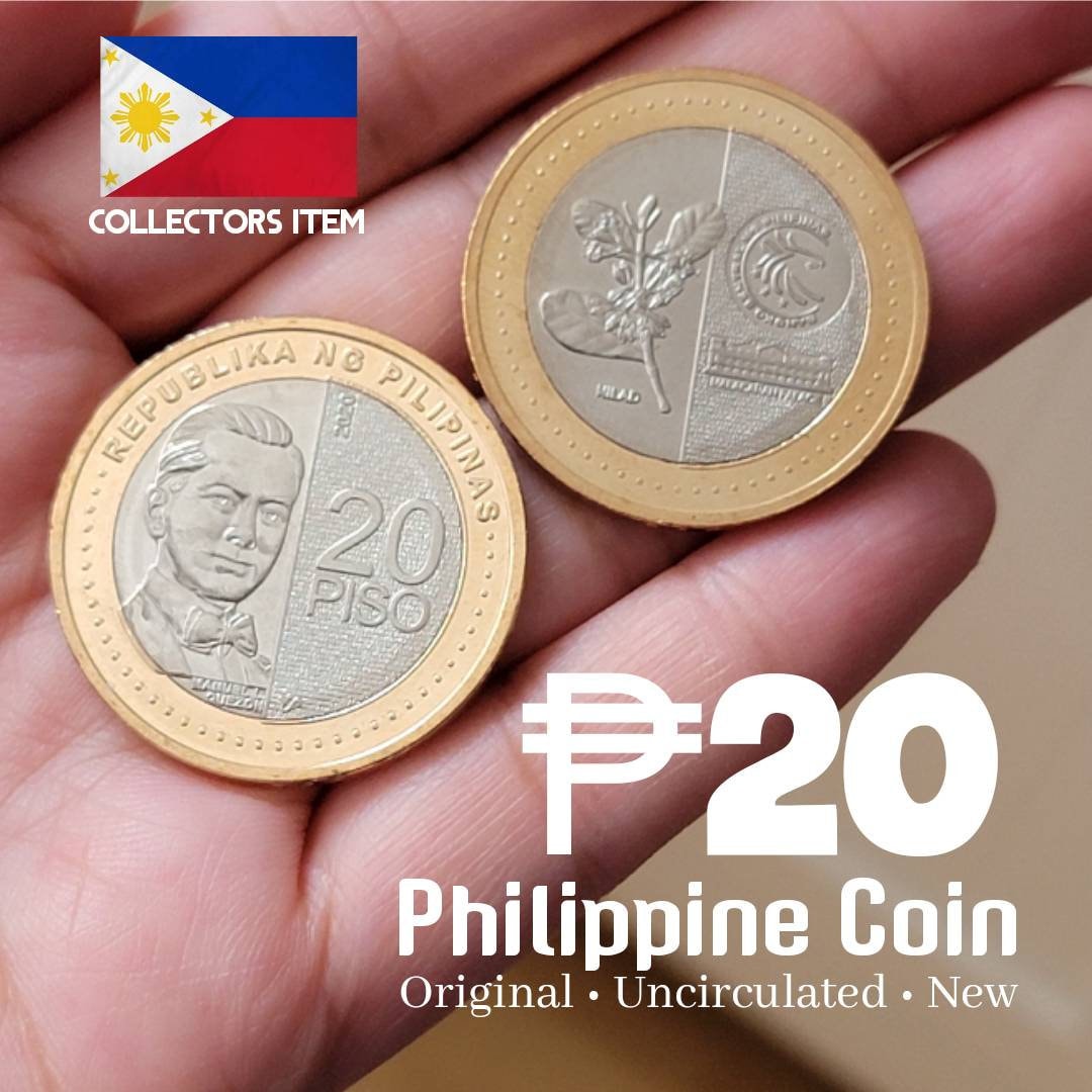 20 Peso Genuine Philippine Coin Original, 1 Pc, Coin Collector's Item ...