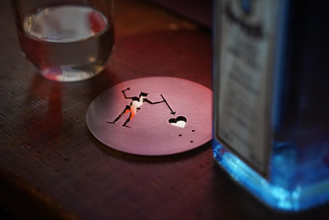 Blackbeard Stainless Steel Drinks Coaster - Etsy
