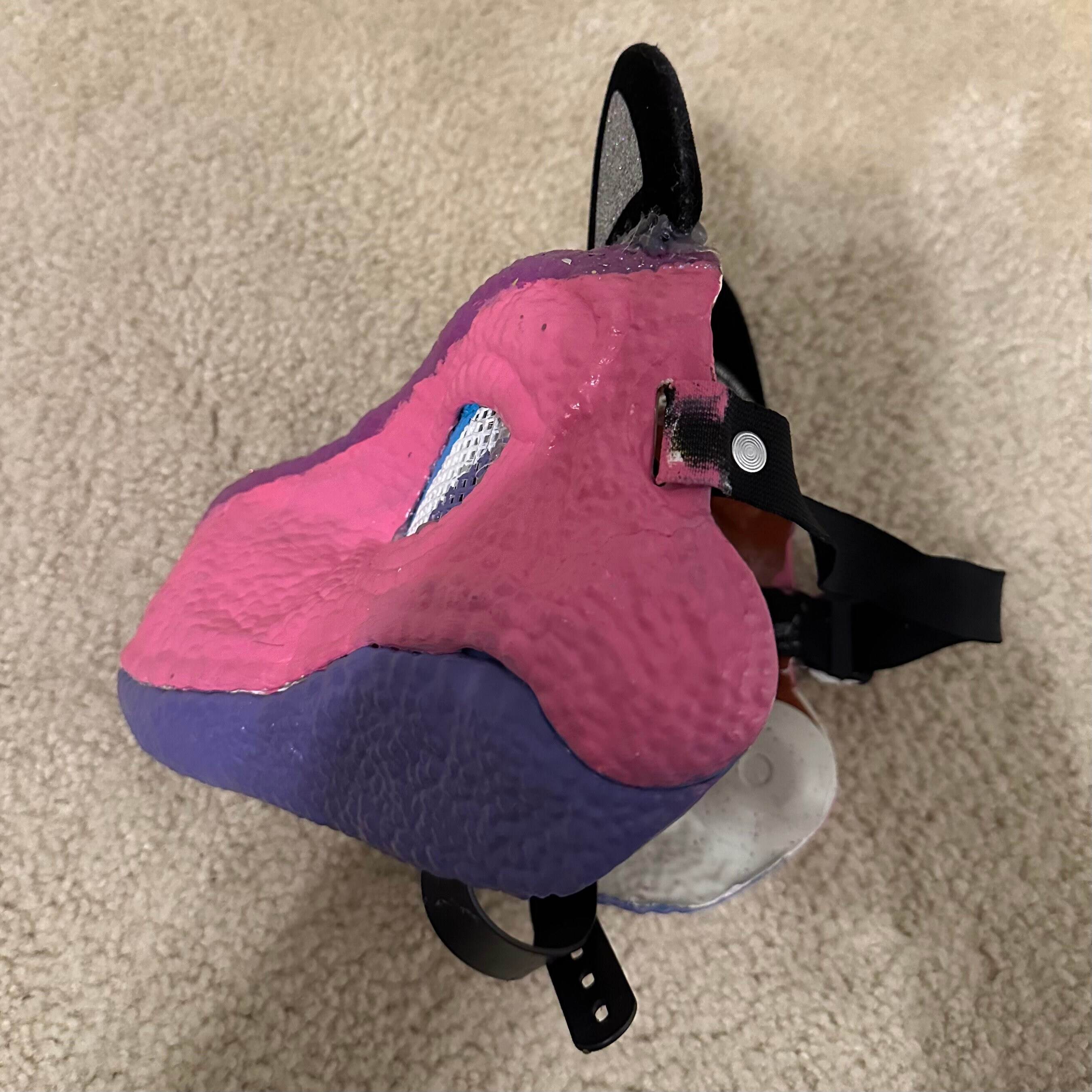 Premade Pink and Purple Dino Mask - Etsy