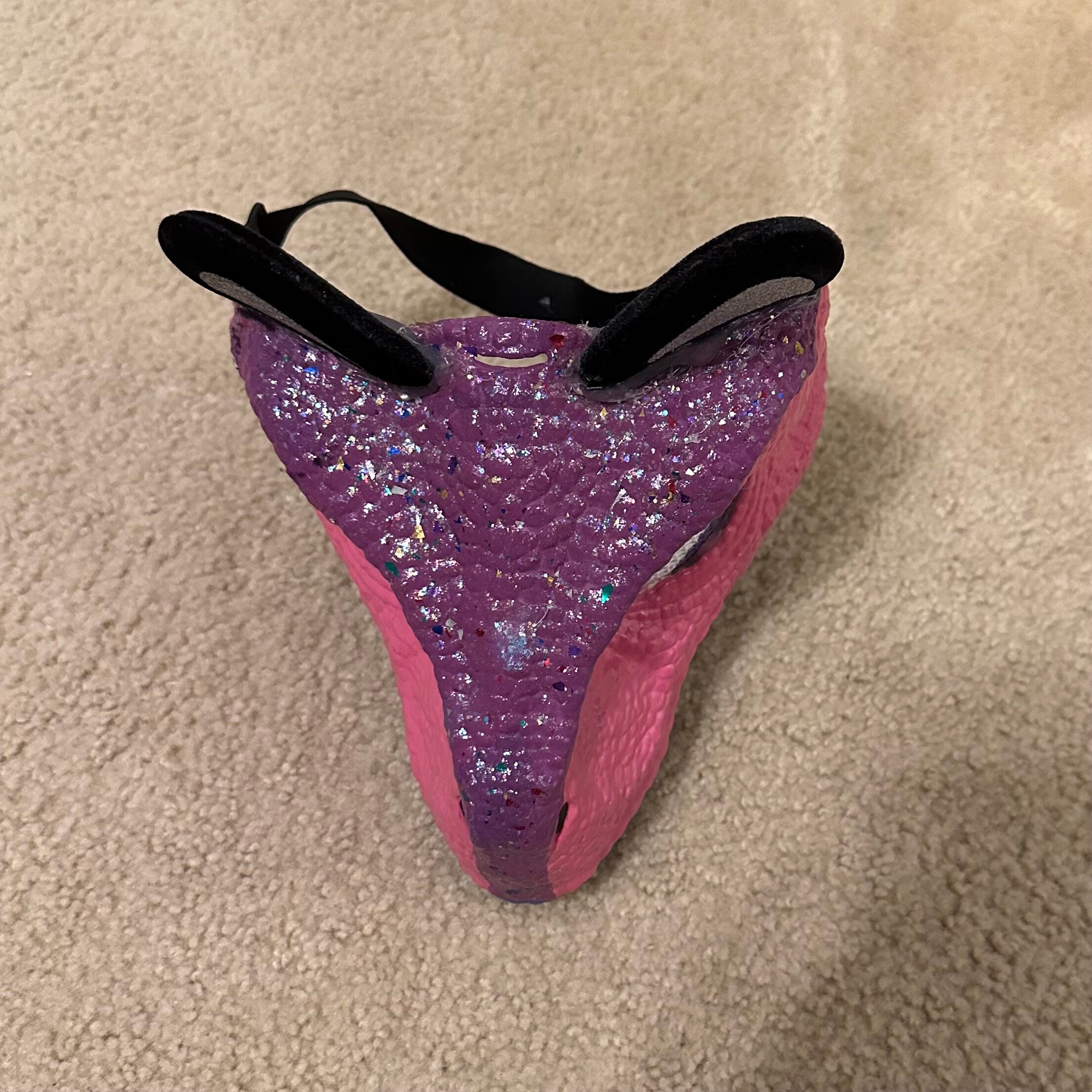 Premade Pink and Purple Dino Mask - Etsy