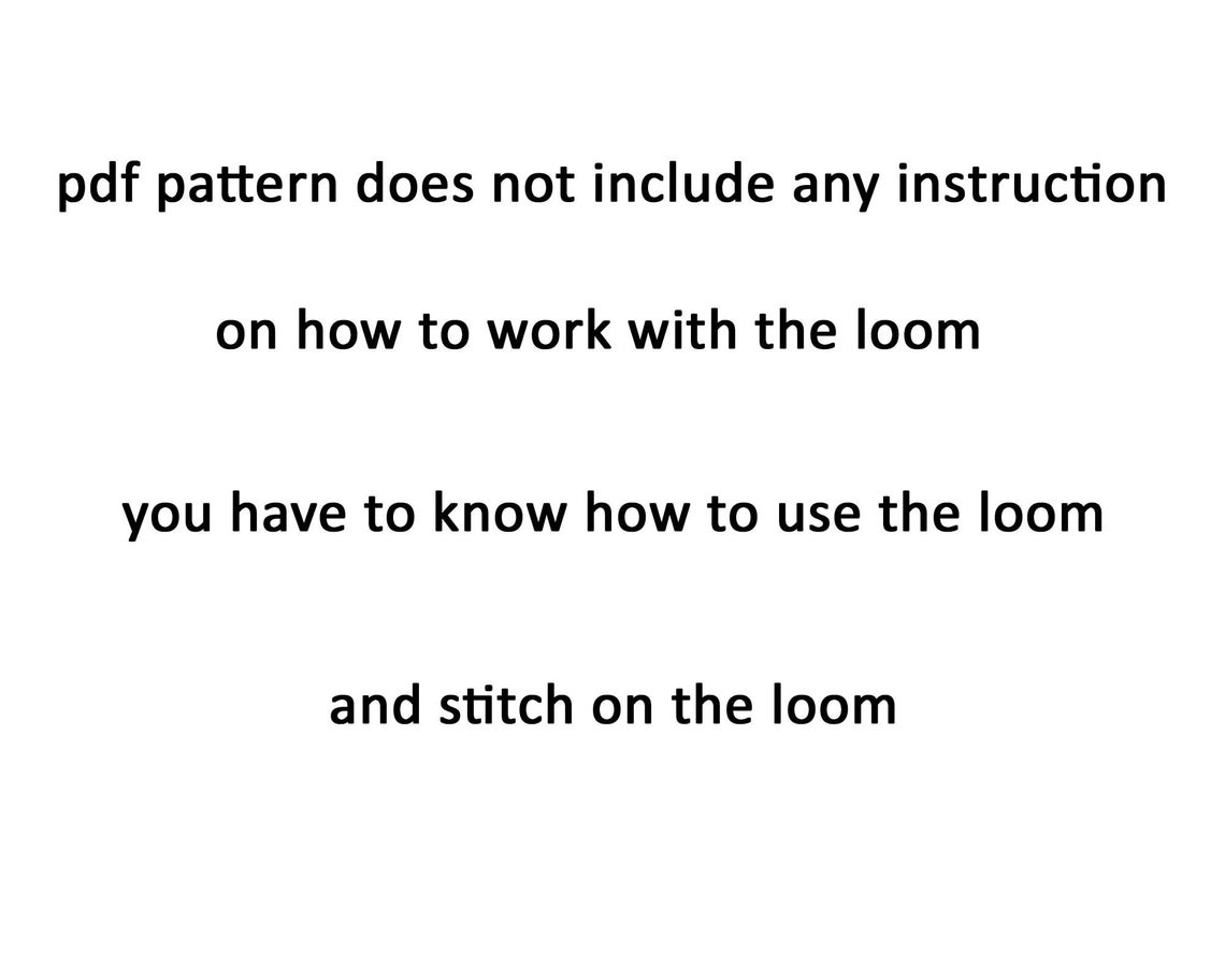 Loom Bracelet Pattern, PDF Bracelet Pattern, DIY Bracelet, Loom Stich ...