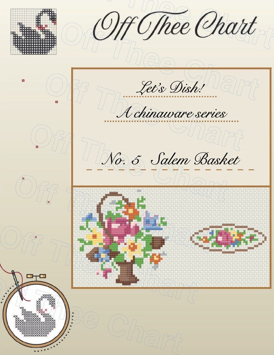 Salem Basket off Thee Chart Let's Dish Series of Reproduction Chinaware ...
