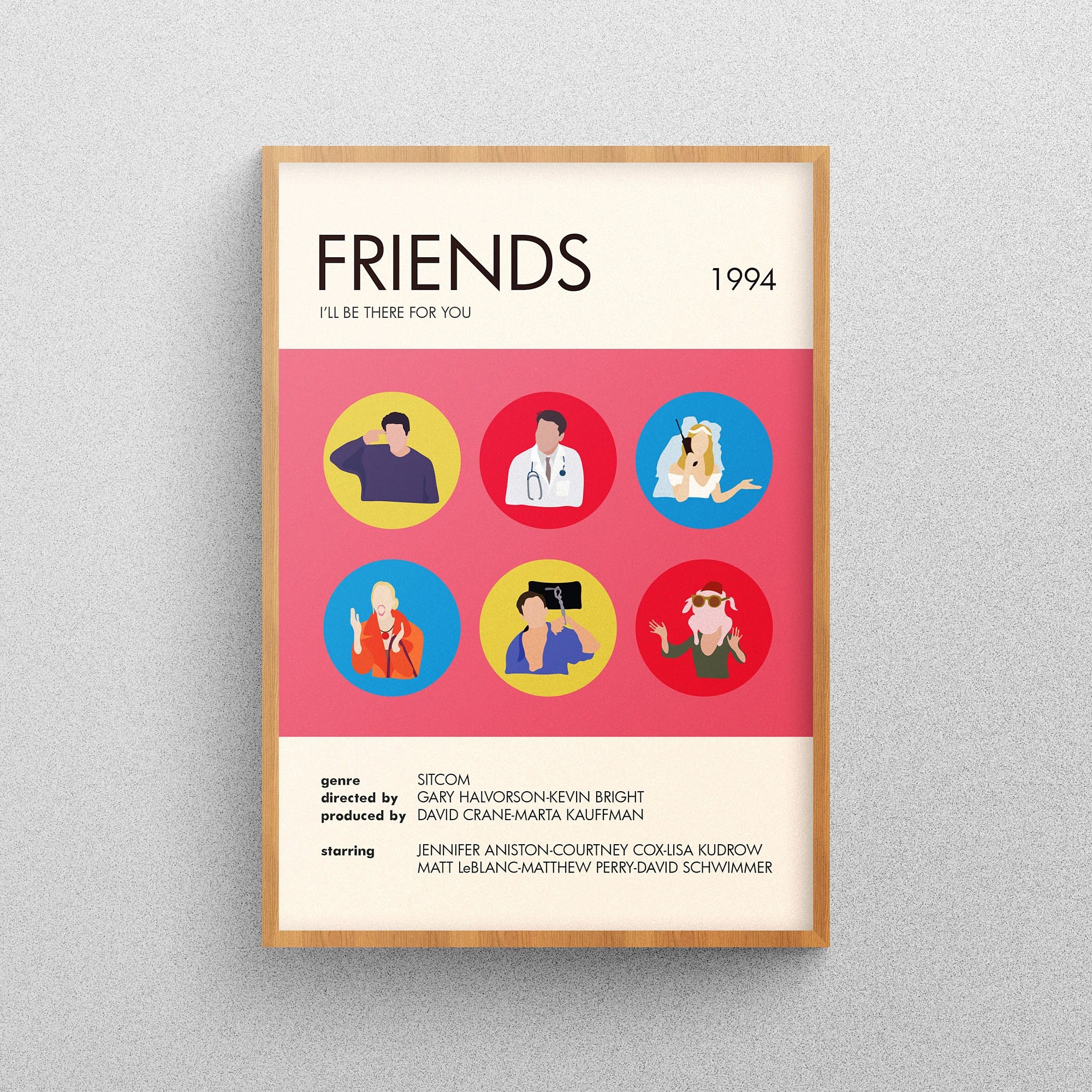 Friends TV Show Alphabet Poster: Funny Scenes Printable Wall Art (PDF ...