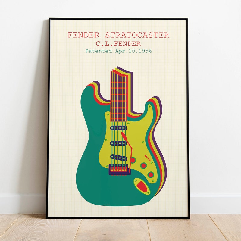 Guitar Poster - Etsy