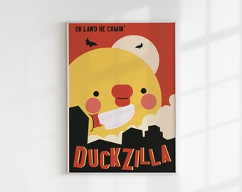 Godzilla Printable Poster - Etsy