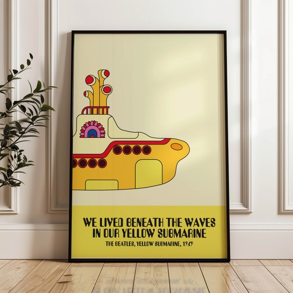 Yellow Submarine Art - Etsy