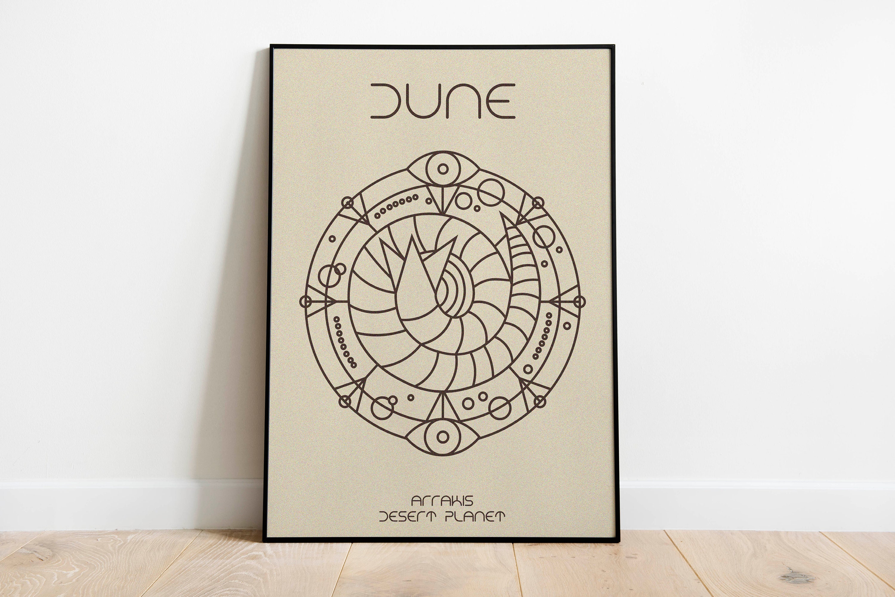 Dune Movie Poster, Frank Herbert's Science Fiction Book, Wall Art Print ...