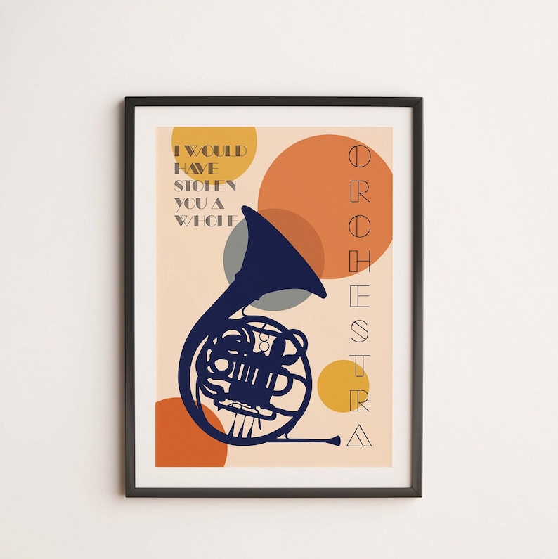 HIMYM TV Show Digital Poster, Blue French Horn, How I Met Your Mother ...