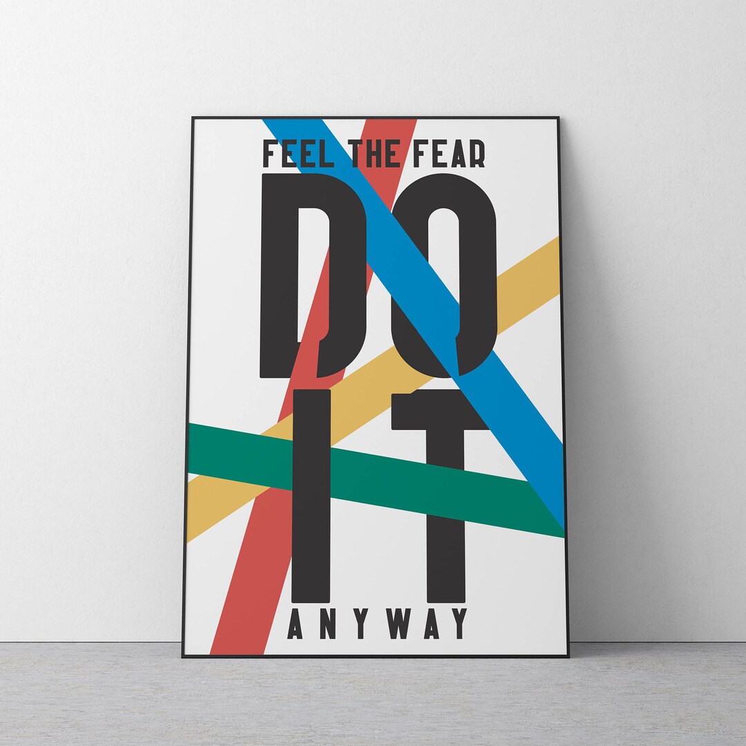 Do It Motivation Poster Mental Health Chart Typography - Etsy