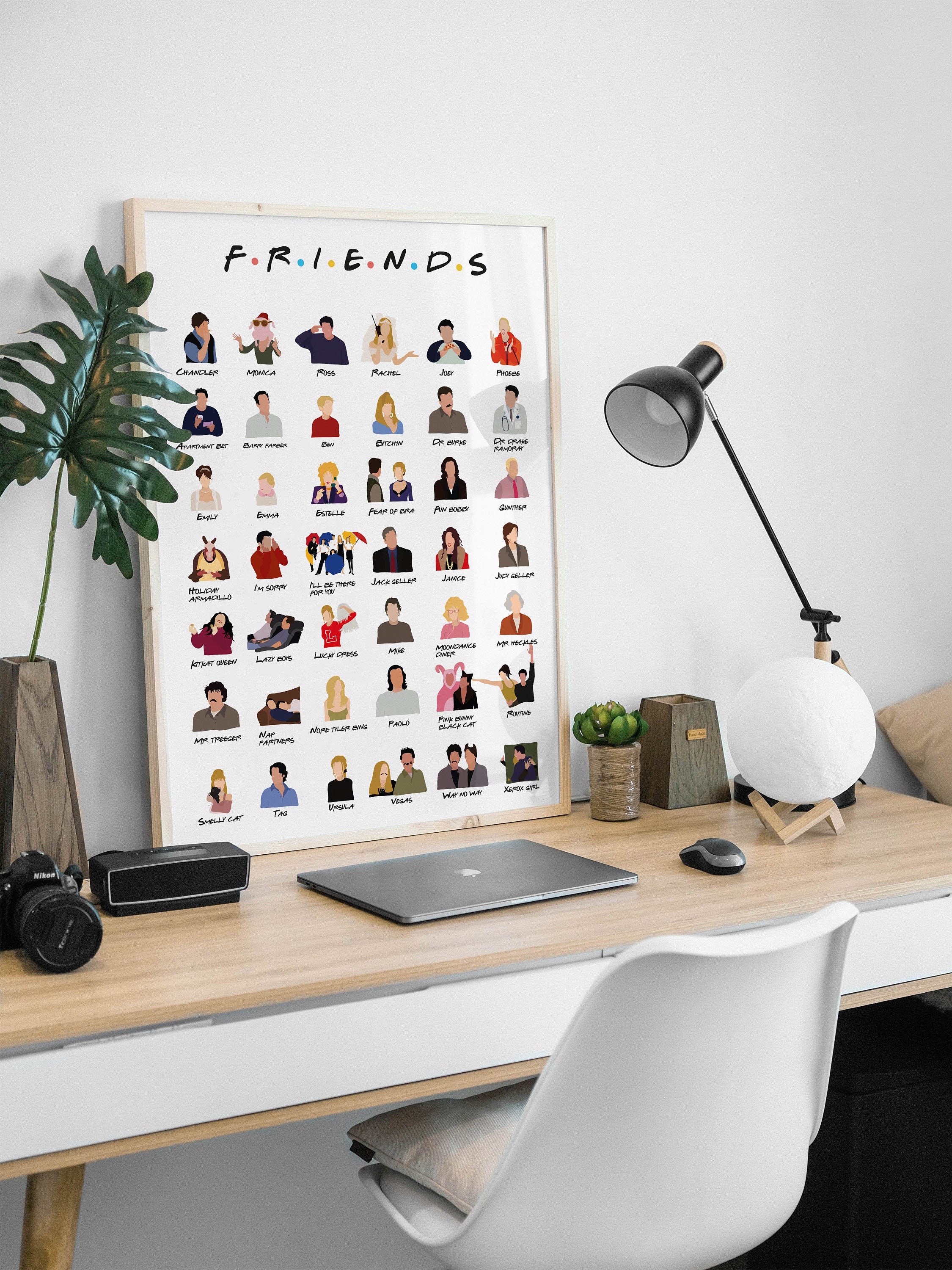 Friends TV Show Alphabet Poster, Digital Download, Abc's of Friends ...