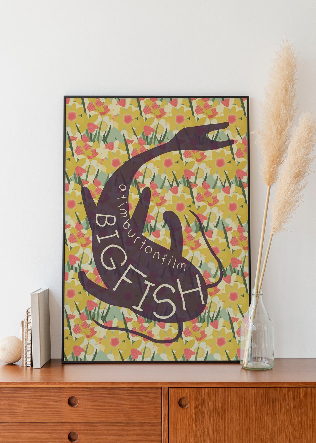 Tim Burton's Big Fish Minimal Movie Poster Wall Artwork Home Decor Wall ...