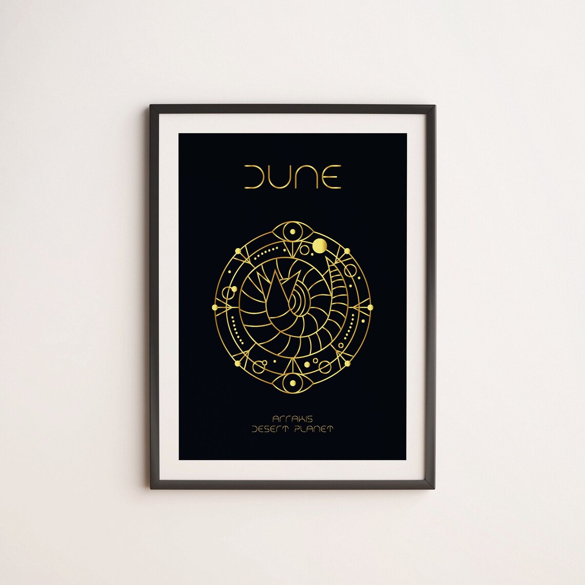 Dune Movie Poster Frank Herbert's Science Fiction Book - Etsy