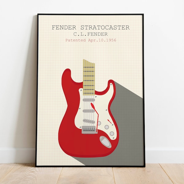 Vintage Fender Poster - Etsy