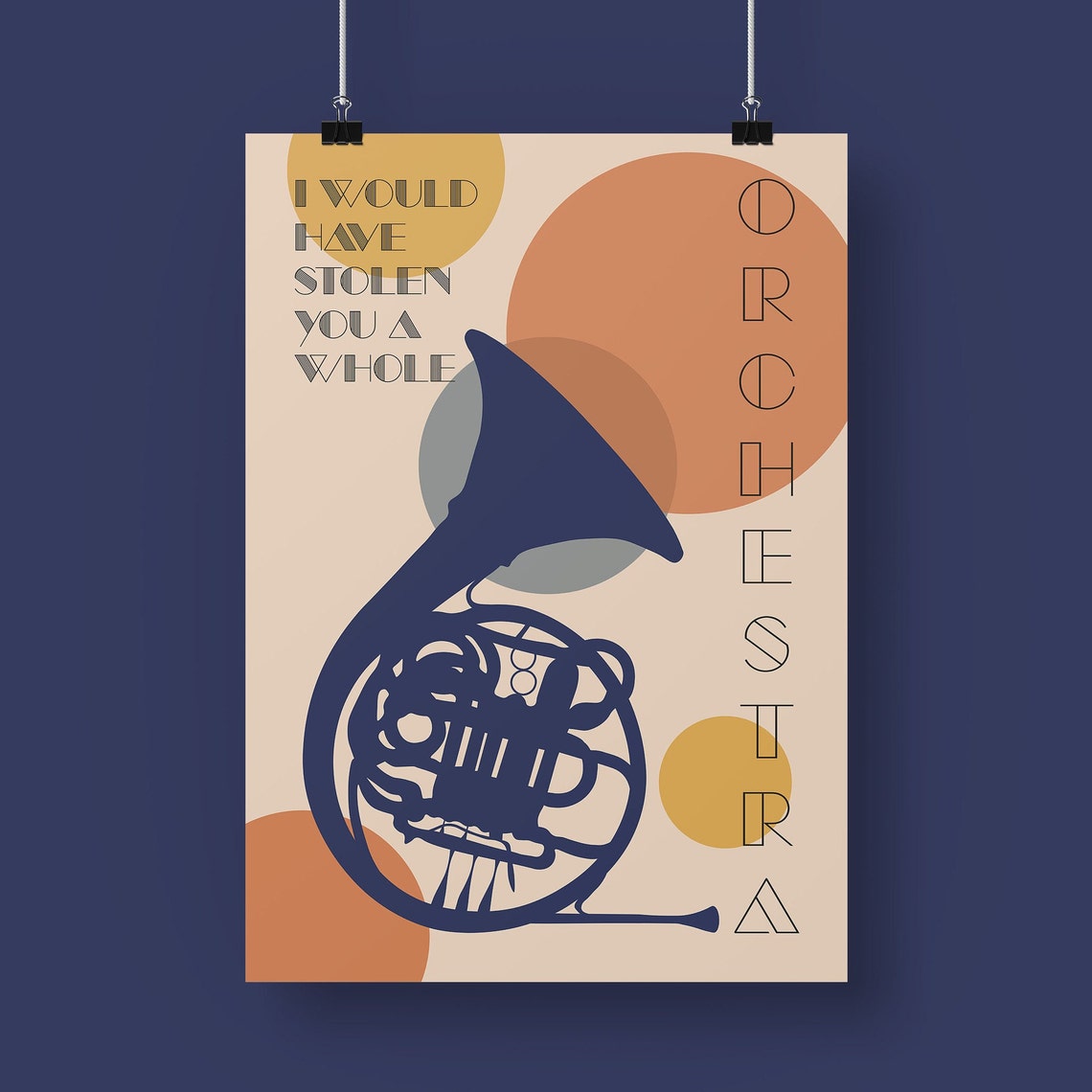 HIMYM TV Show Digital Poster Blue French Horn How I Met Your - Etsy