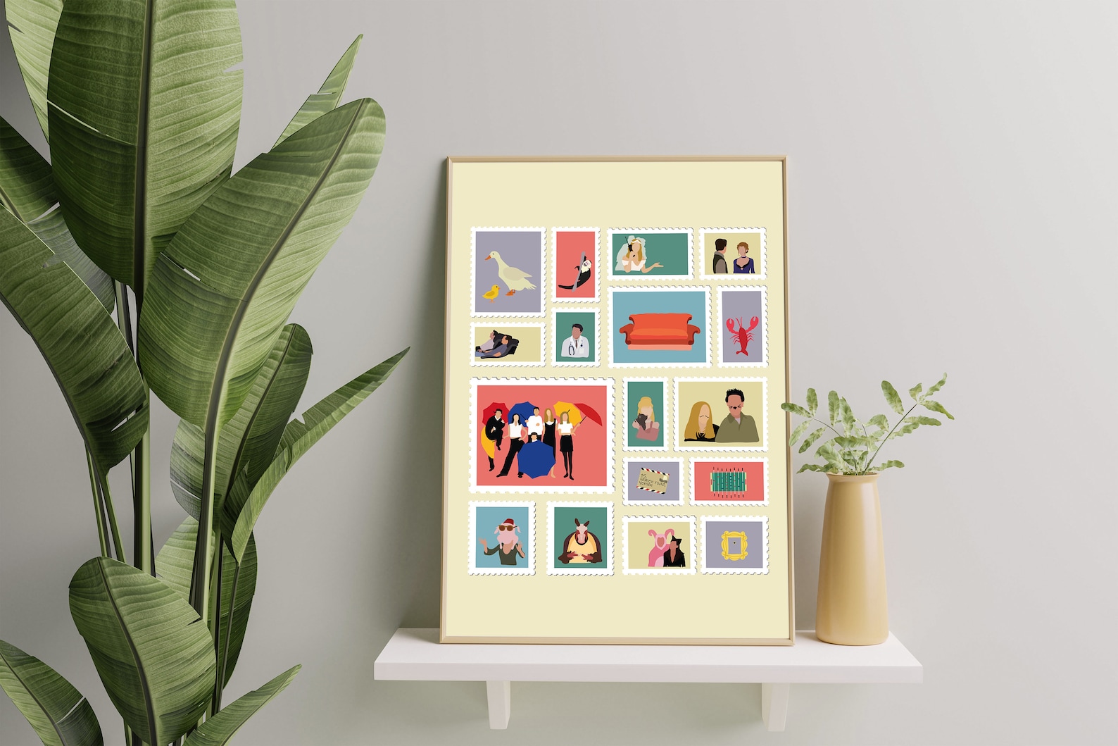 Friends TV Show Stamp Collection Digital Download Wall Art - Etsy