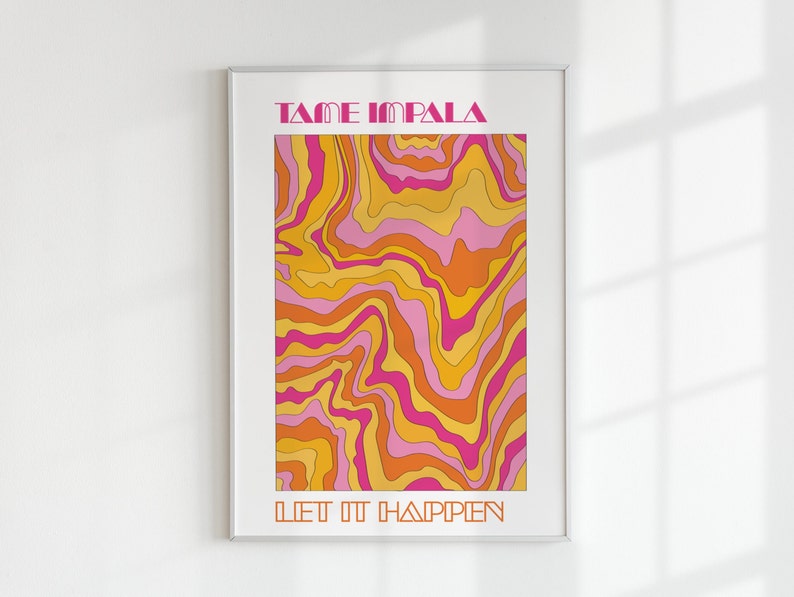 Tame Impala Let It Happen Inspired Print Psychedelic Print - Etsy