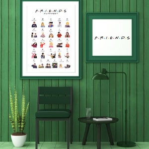 Friends TV Show Alphabet Poster Digital Download | Abc's of Friends ...