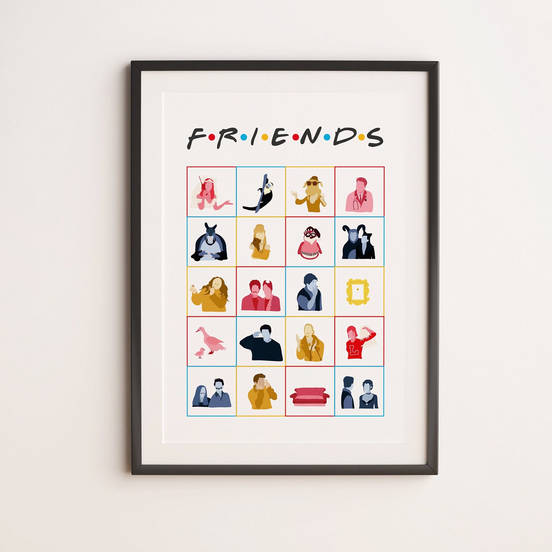 Friends TV Show Alphabet ABC's of Friends TV Show | Etsy