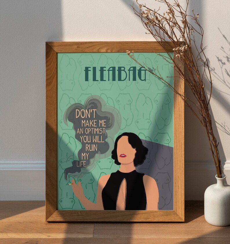 5 Colors of Fleabag TV Show Minimalist Poster, Digital Art Print ...