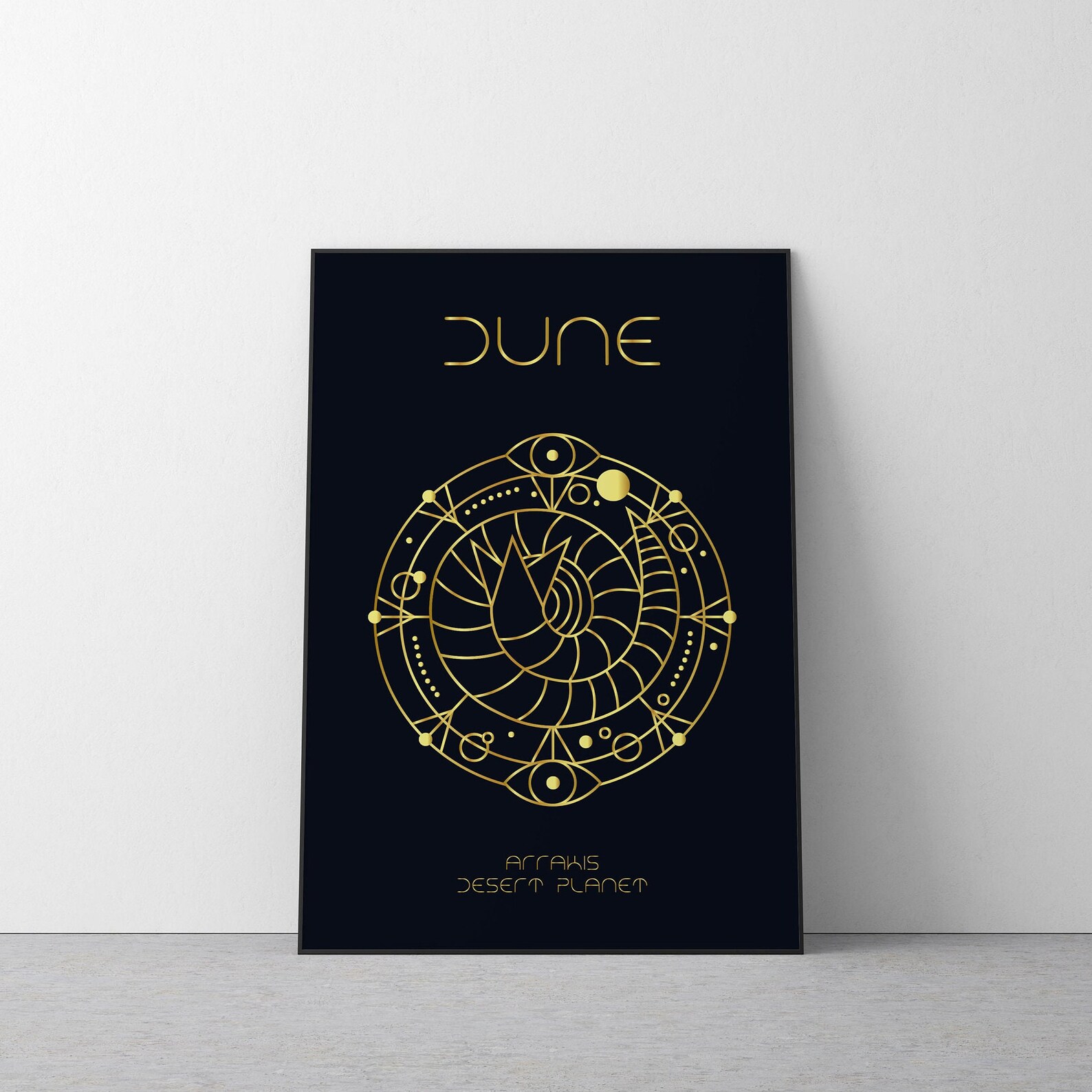 Dune Movie Poster, Frank Herbert's Science Fiction Book, Wall Art Print ...