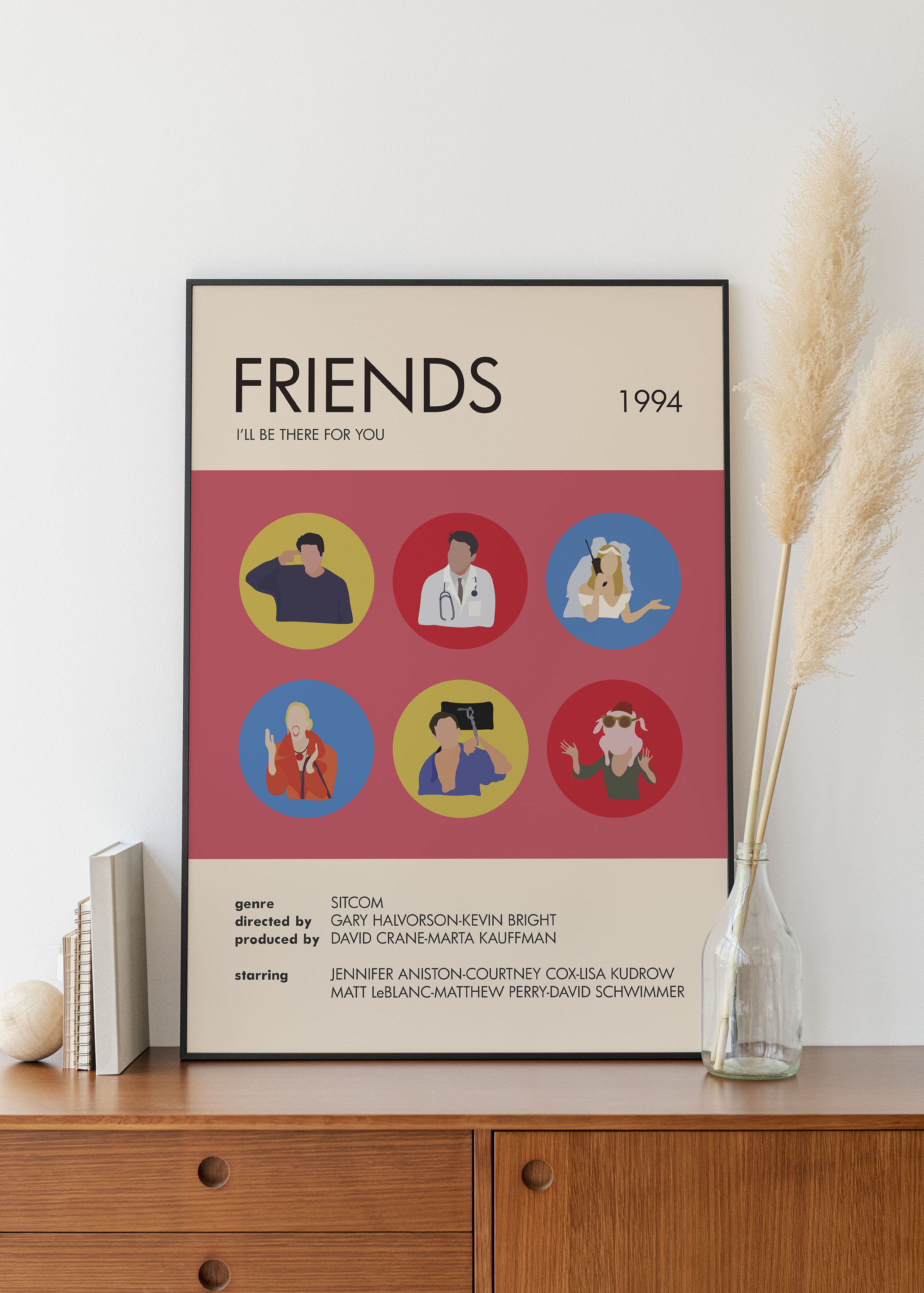 Friends TV Series Poster, Printable Wall Art, Friends Fan Gift, Friends ...