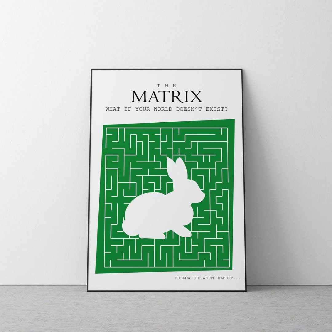 The Matrix Minimal Poster, Matrix Movie Alternative Print, Home Decor ...