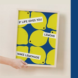 When Life Gives You Lemons Printable, Fruit Wall Art, Kitchen Wall Art ...
