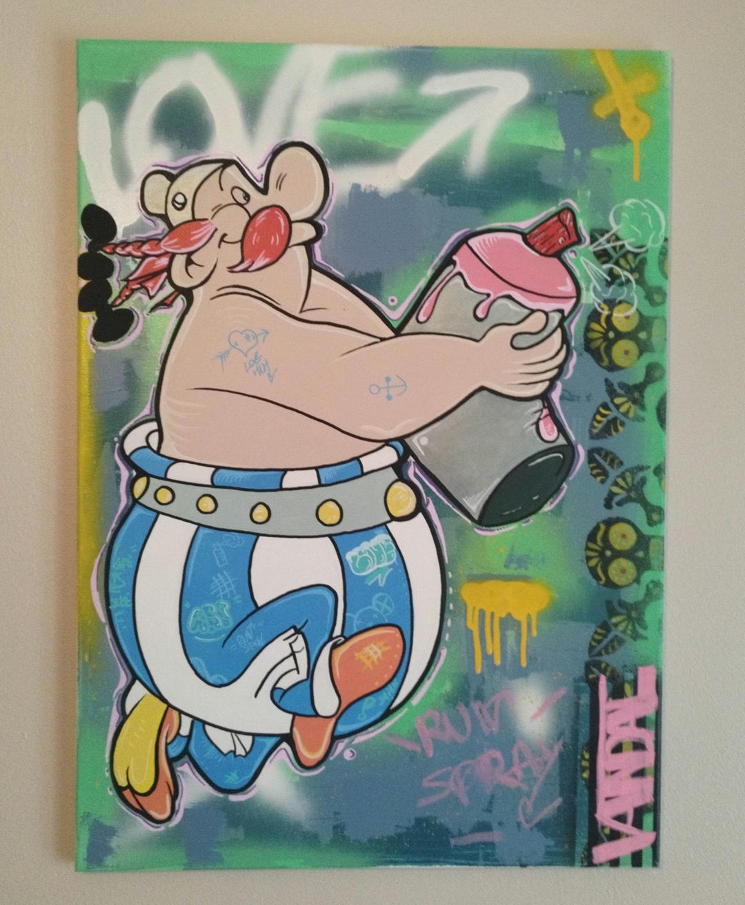 Pop Art Street Art Unique Graffiti Cartoon Urban Smurfs Contemporary ...