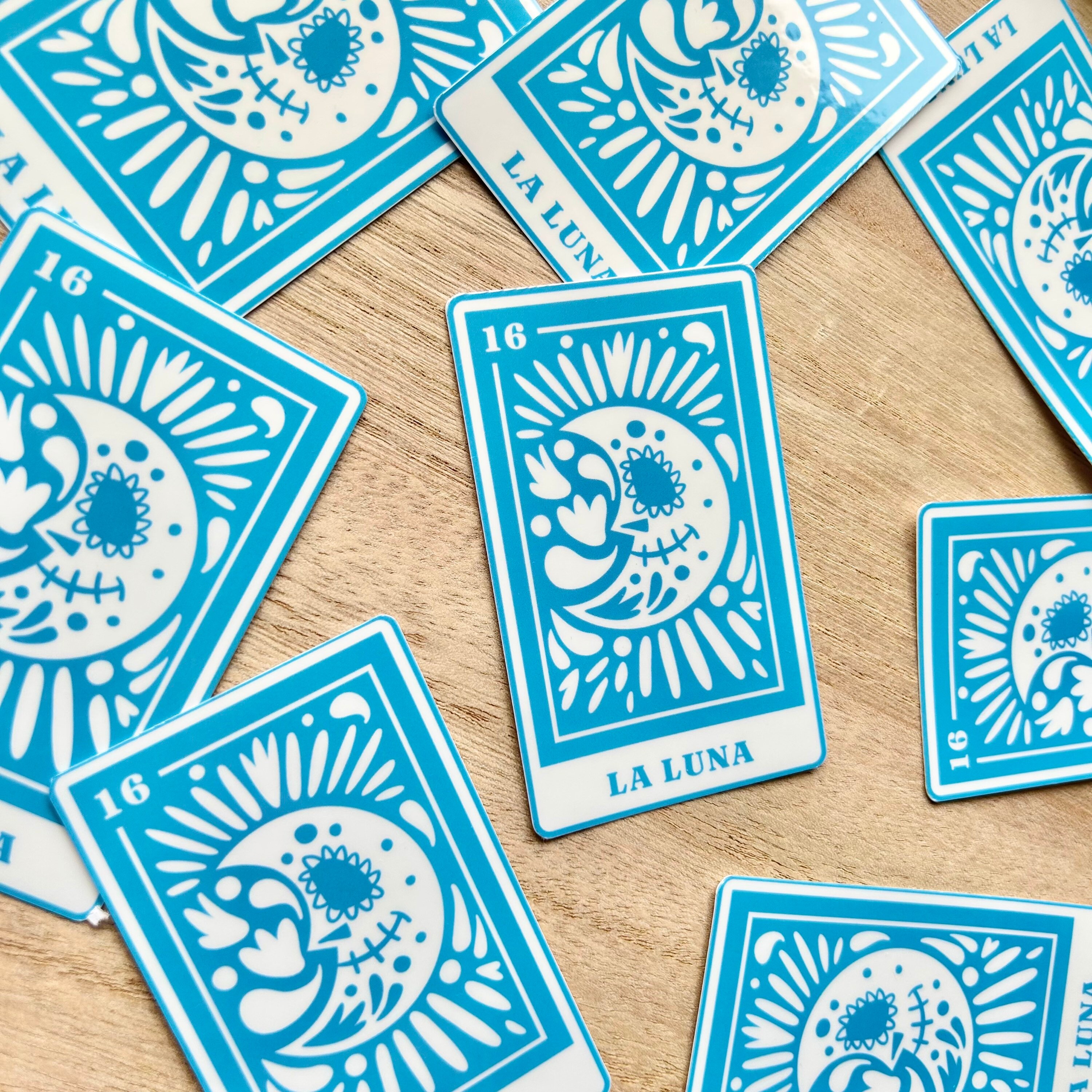 La Luna La Luna Sticker Blue Luna the Moon Sticker Vinyl Stickers - Etsy