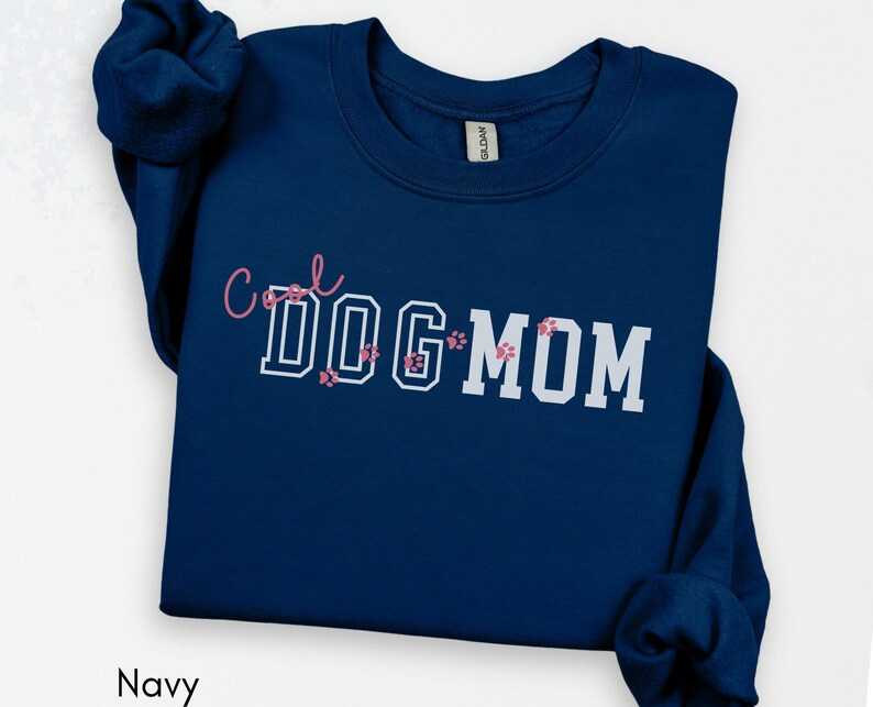 Cool Dog Mom Sweater, Dog Mama Crewneck, New Dog Owner Gift, Dog Lover ...