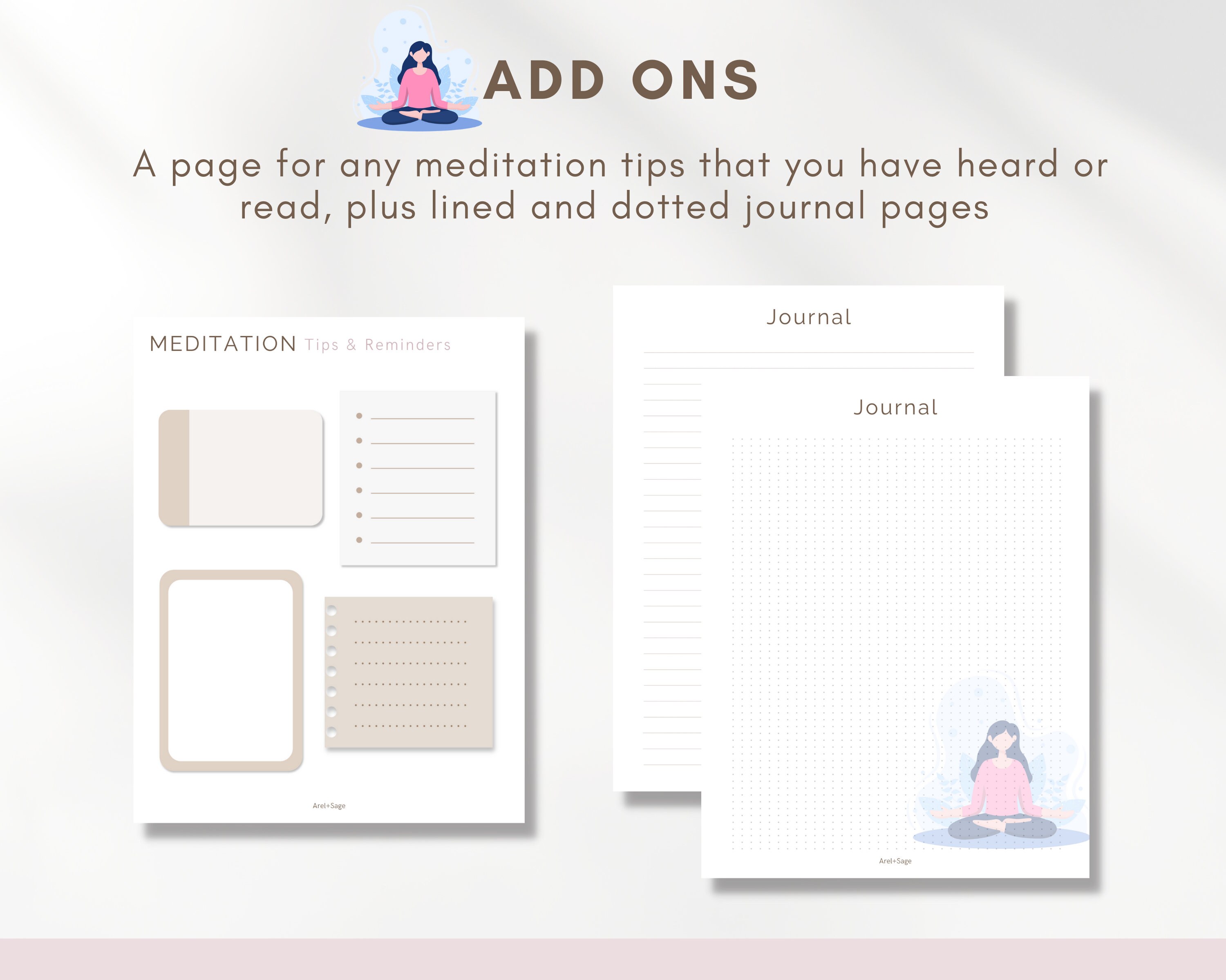 Meditation Tracker and Meditation Journal for Self Care, Wellness and ...