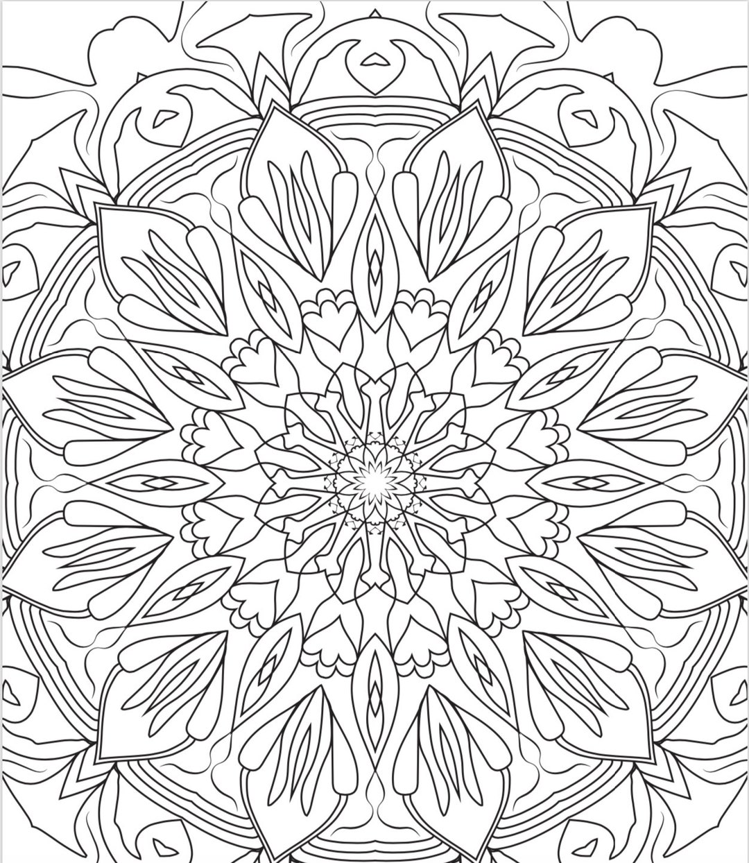 10 Unique Mandala Coloring Pages for Tablet and Printouts - Etsy