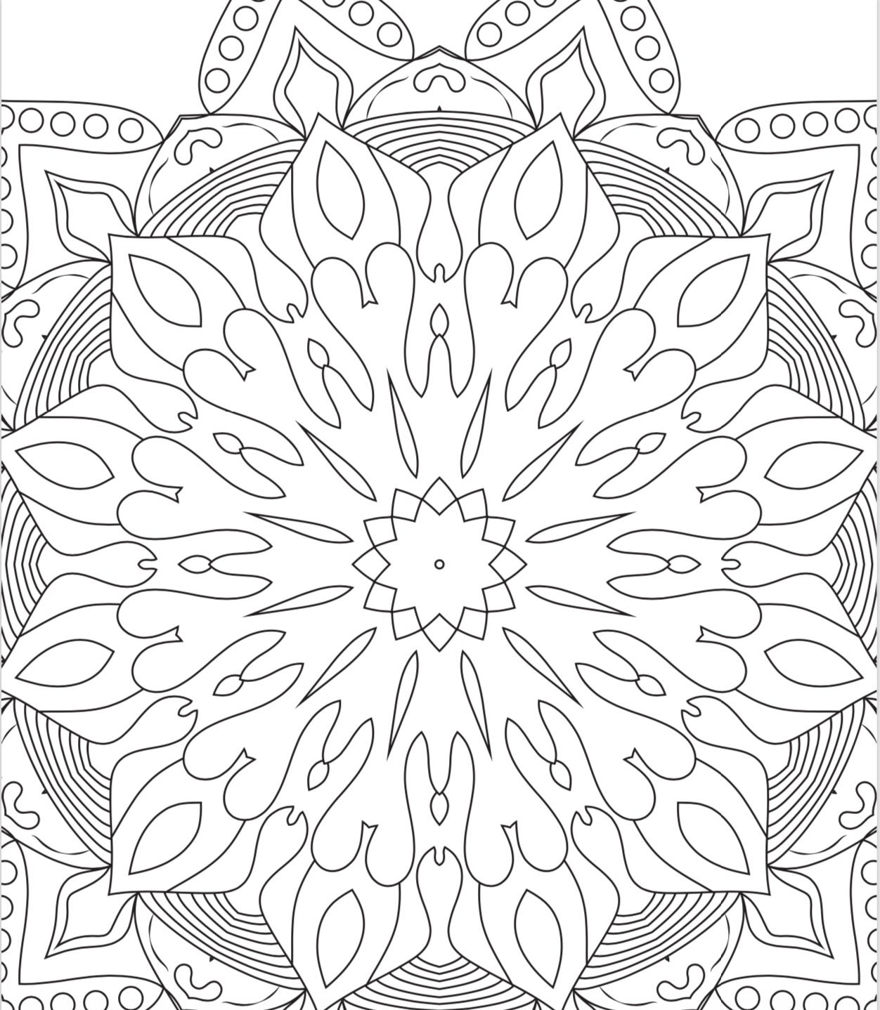 10 Unique Mandala Coloring Pages for Tablet and Printouts - Etsy