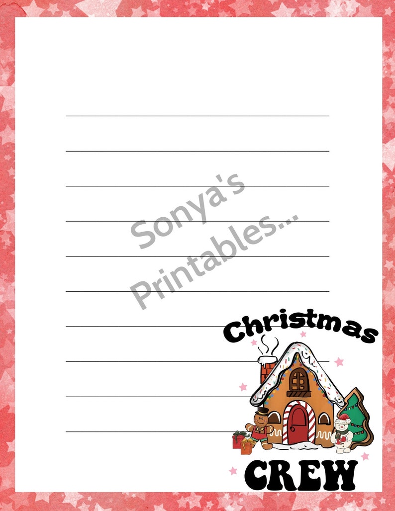 Printable Christmas Stationery | Printable Holiday Stationery ...