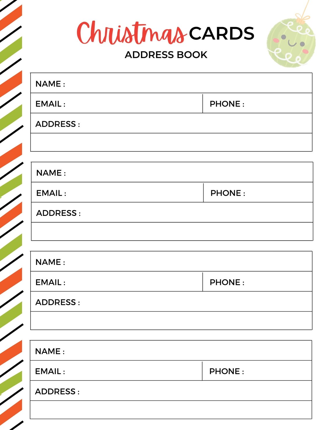 Printable, FESTIVE, Get Ready for Christmas Holiday Planner Instant ...