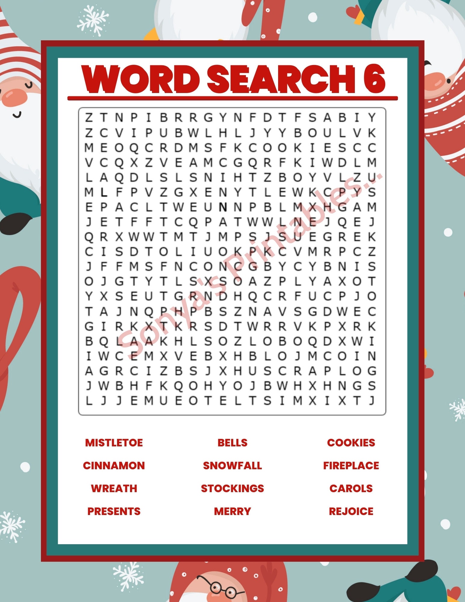 Printable Christmas Word Search Bundle Holiday Word Search Bundle ...
