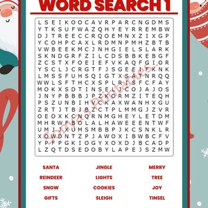 Printable Christmas Word Search Bundle Holiday Word Search Bundle ...