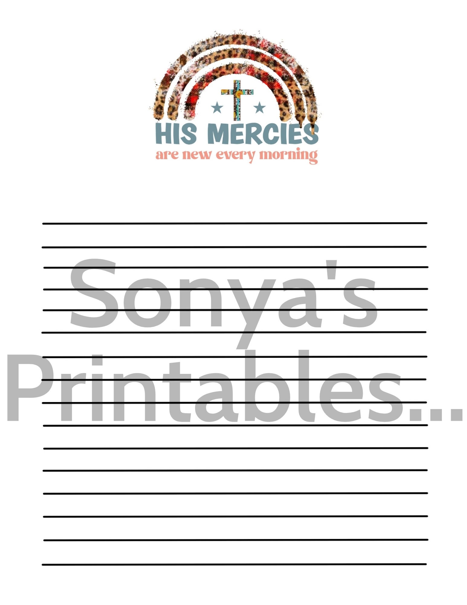 Personalized Religious Quotes Printable Stationery Printable ...