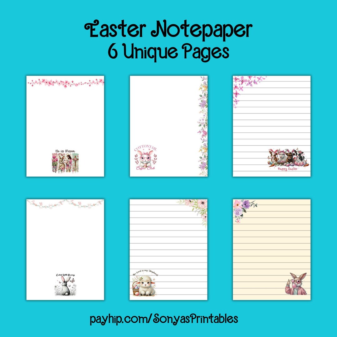 Easter Stationery | Easter Notepaper | Easter Writing Paper | Easter ...