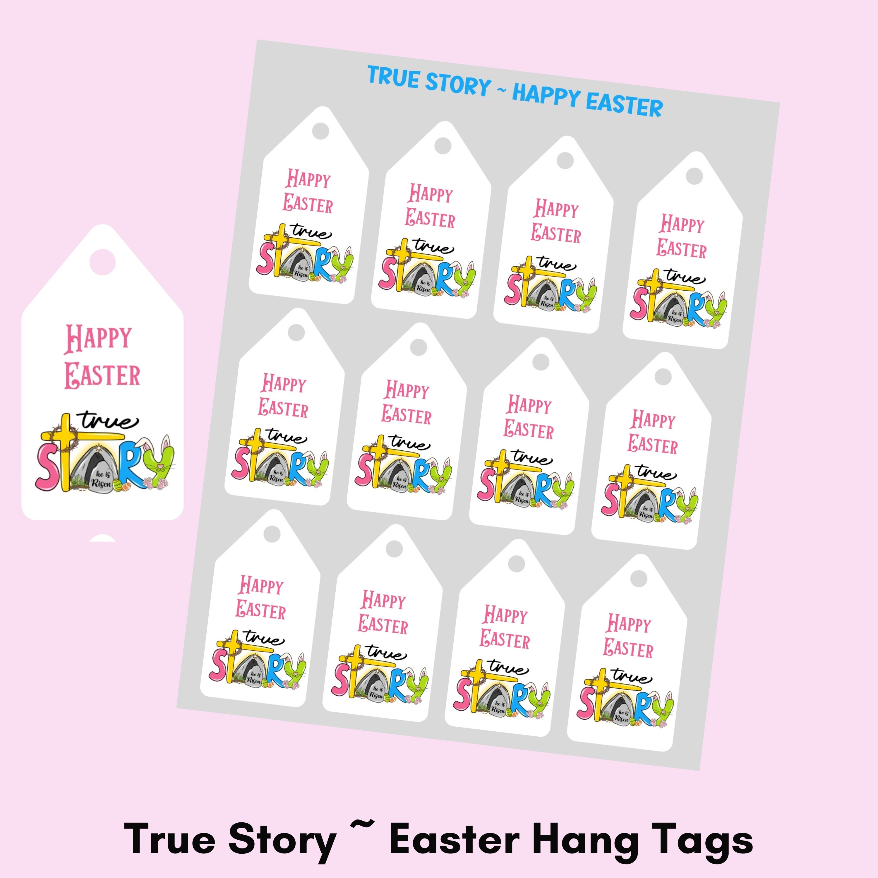 Easter Nativity True Story Hang Tag | Easter True Story Gift Tags ...