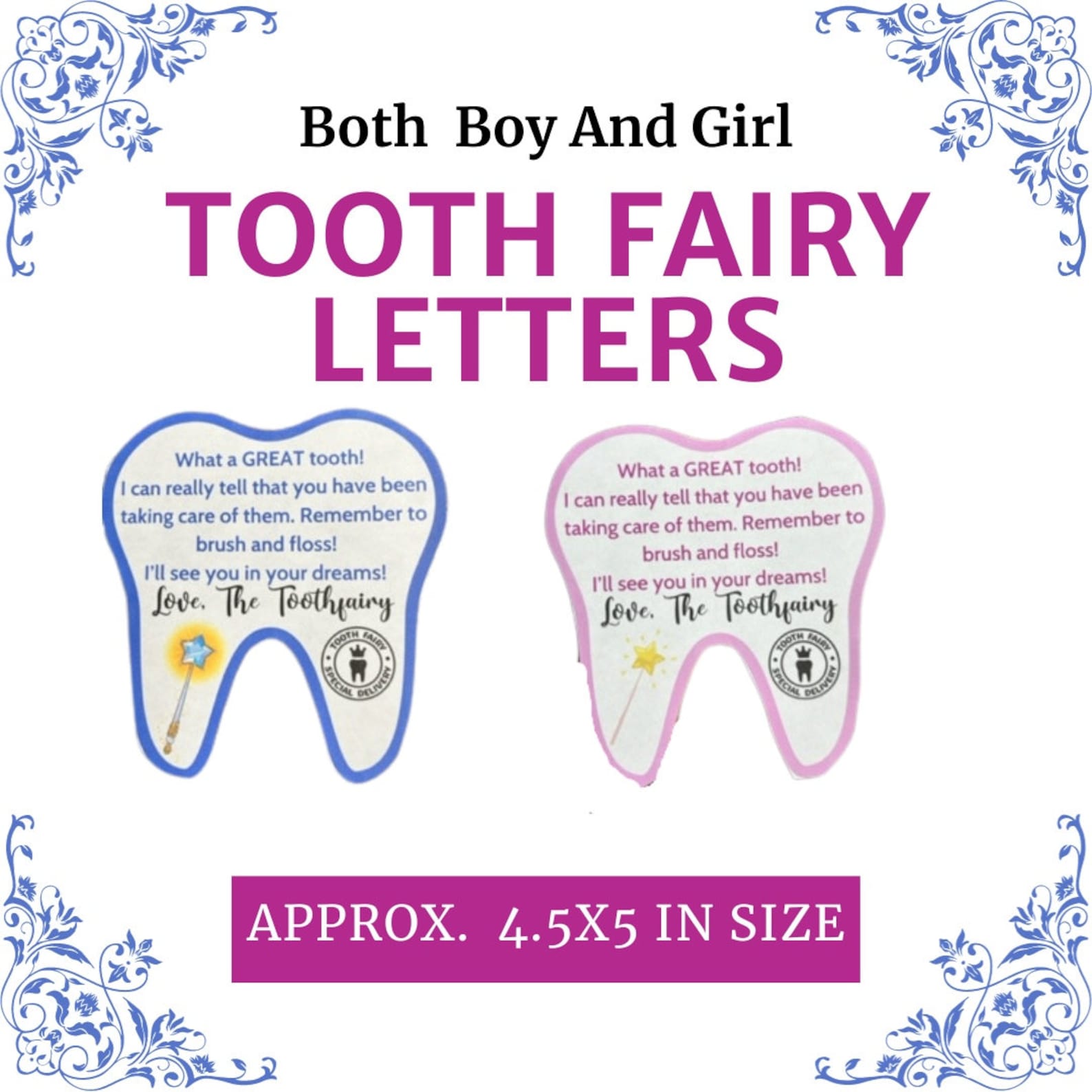Printable Tooth Fairy Letter Tooth Fairy Letter for Boy Tooth Fairy ...