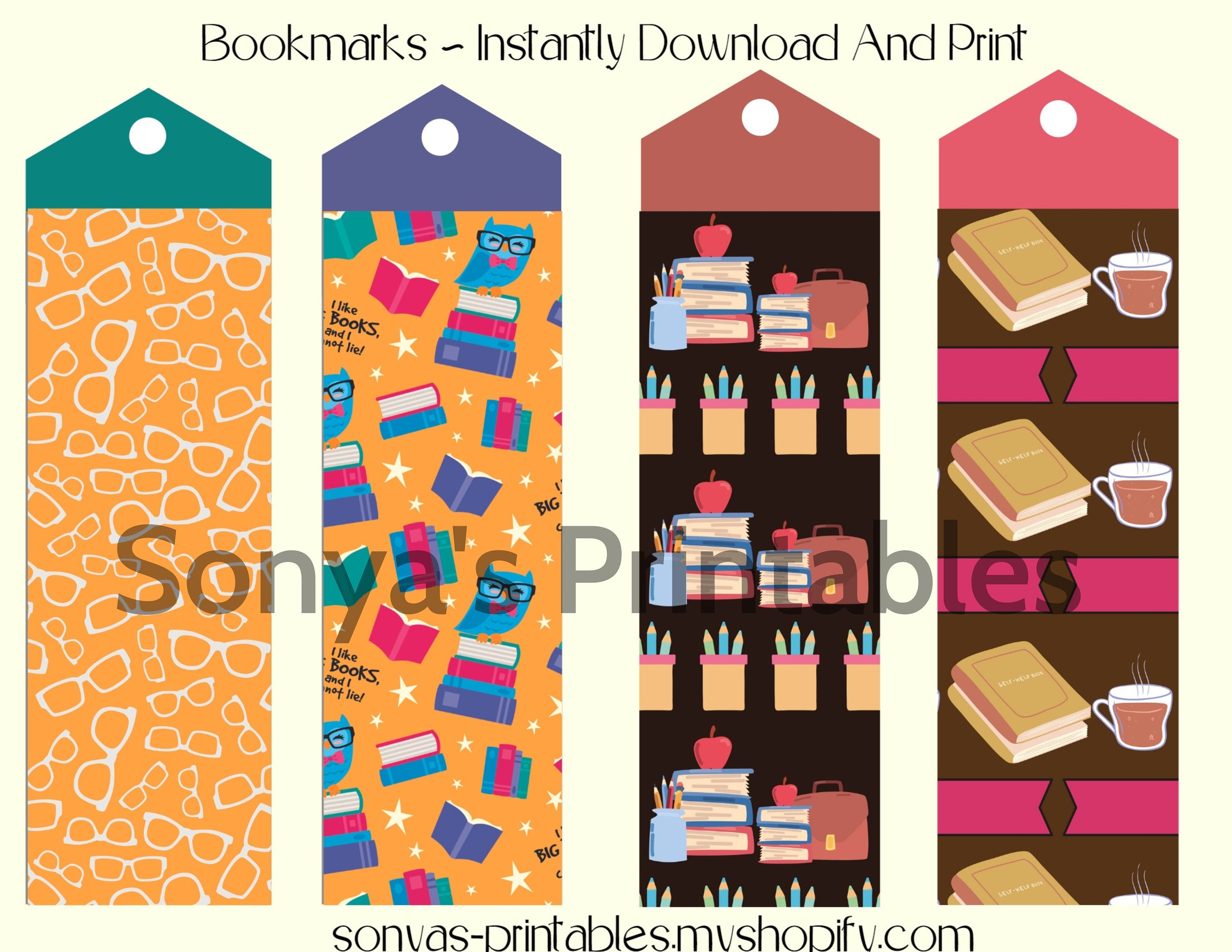 12 Unique reading Bookmarks Bookworm Bookmarks - Etsy