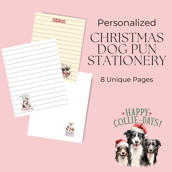 Dog Christmas Puns - Etsy