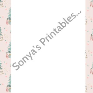 Printable Christmas Nutcracker Unlined Stationery | Christmas ...