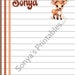 Personalized and Printable Reindeer Stationery Personalized Reindeer ...